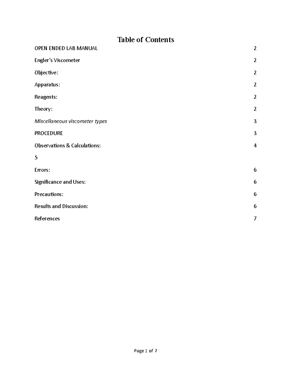 Open ended EE lab manual - Table of Contents OPEN ENDED LAB MANUAL ...