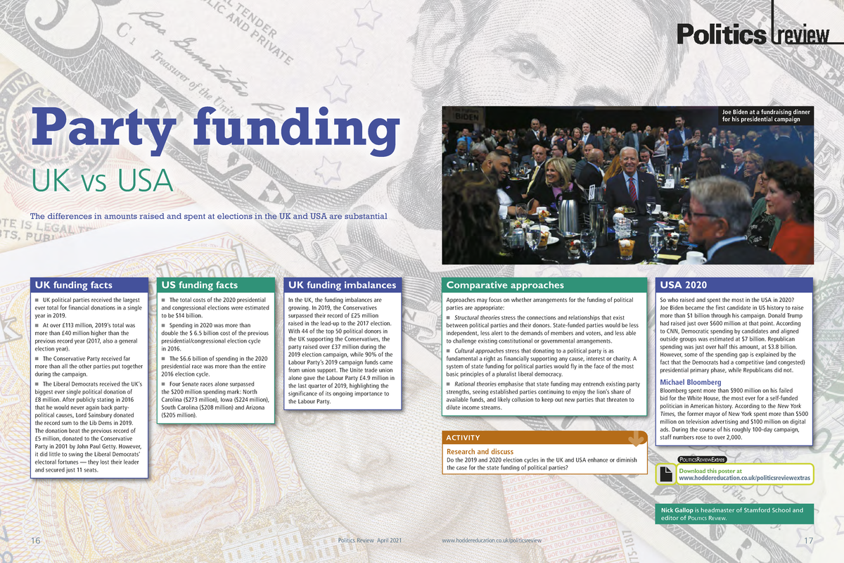 Politics comparative funding - 16 Politics Review April 2021 ...