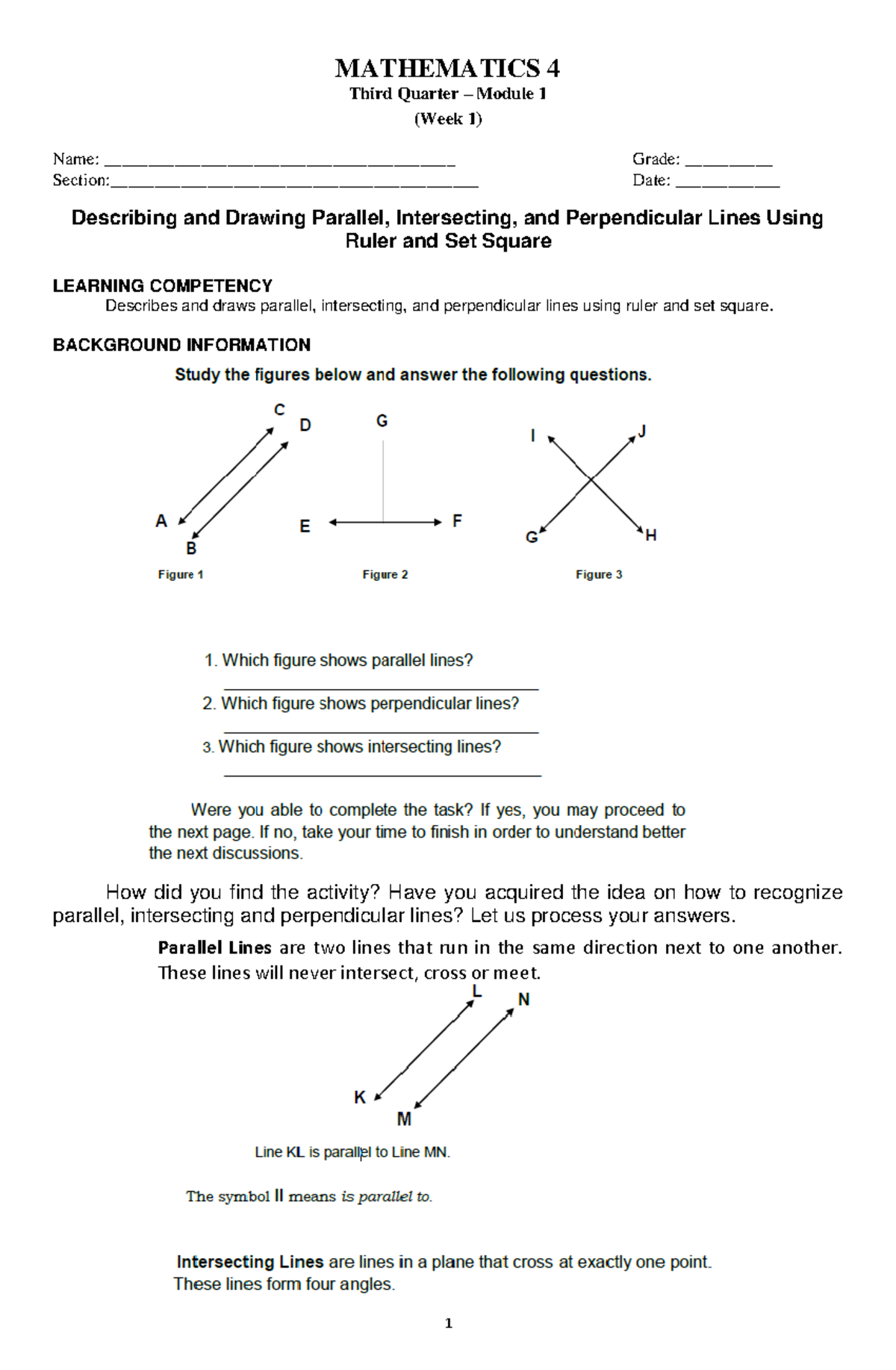 Mathematics-4 LAS-Q3-WEEK1 - MATHEMATICS 4 Third Quarter – Module 1 ...