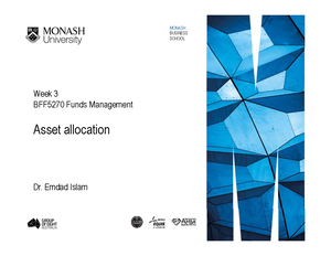 Tutorial 1 Answers - Tutorial 1 – The Funds Management Process and ...