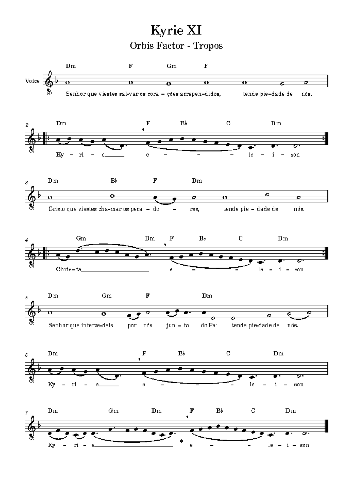 Kyrie XI com tropos - canto gregoriano muito bom - Kyrie XI Orbis ...