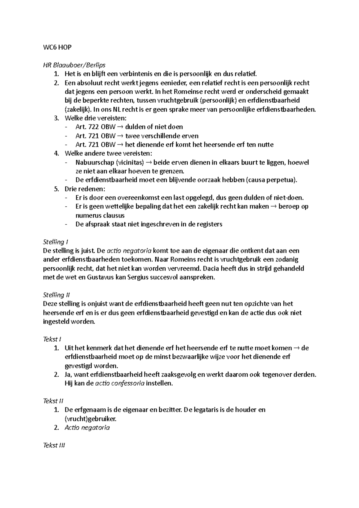 WC6 HOP - WC6 HOP - WC6 HOP HR 1. Het is en blijft een verbintenis en ...