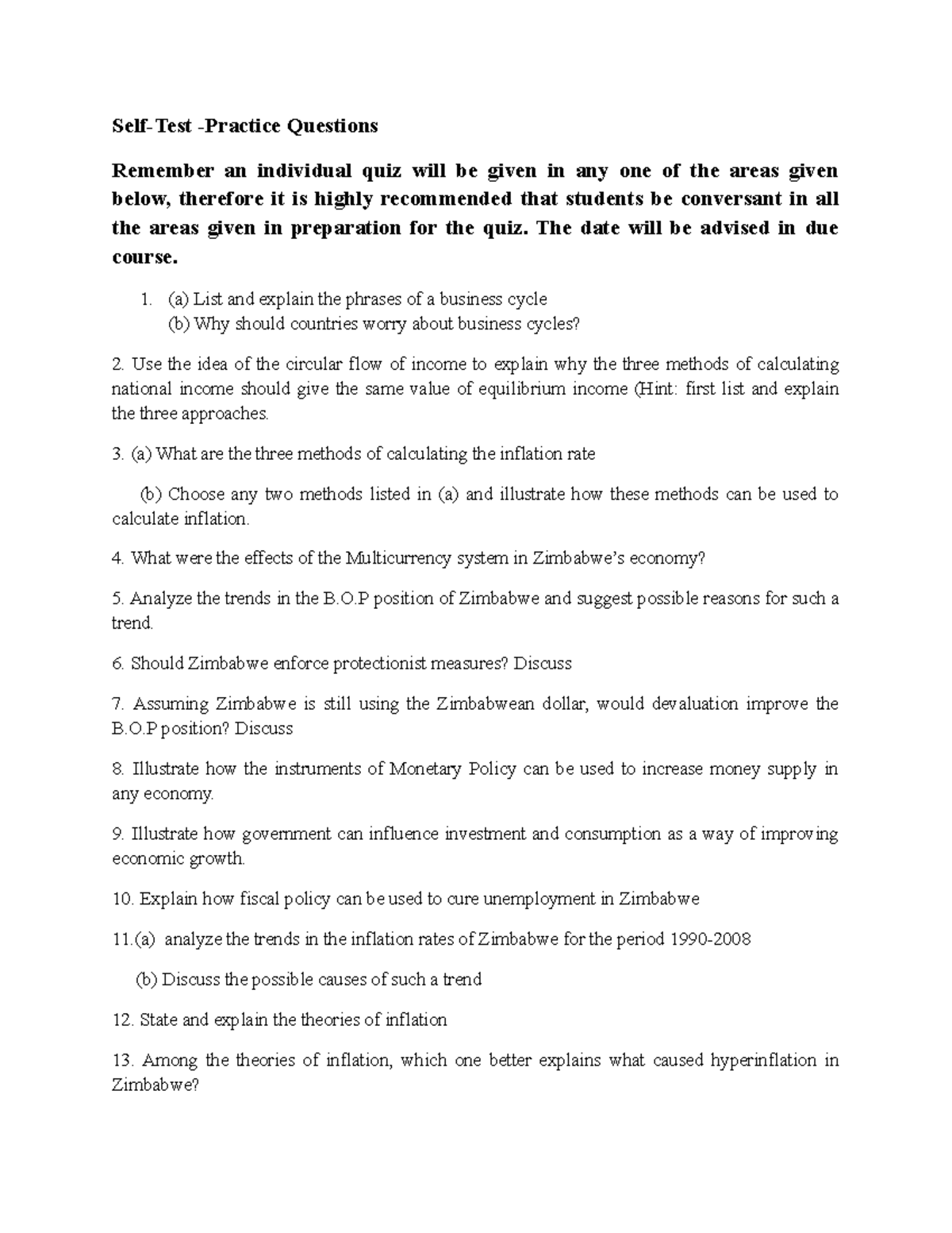1365676124 Presentations Self Test Practice Questions Remember An
