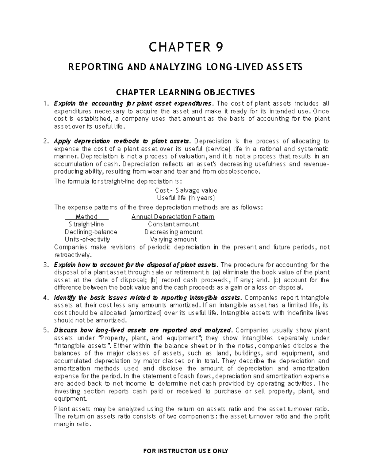 Ch09 - test banks for the class - C HAP TE R 9 R EPORTING AND ANALYZING ...