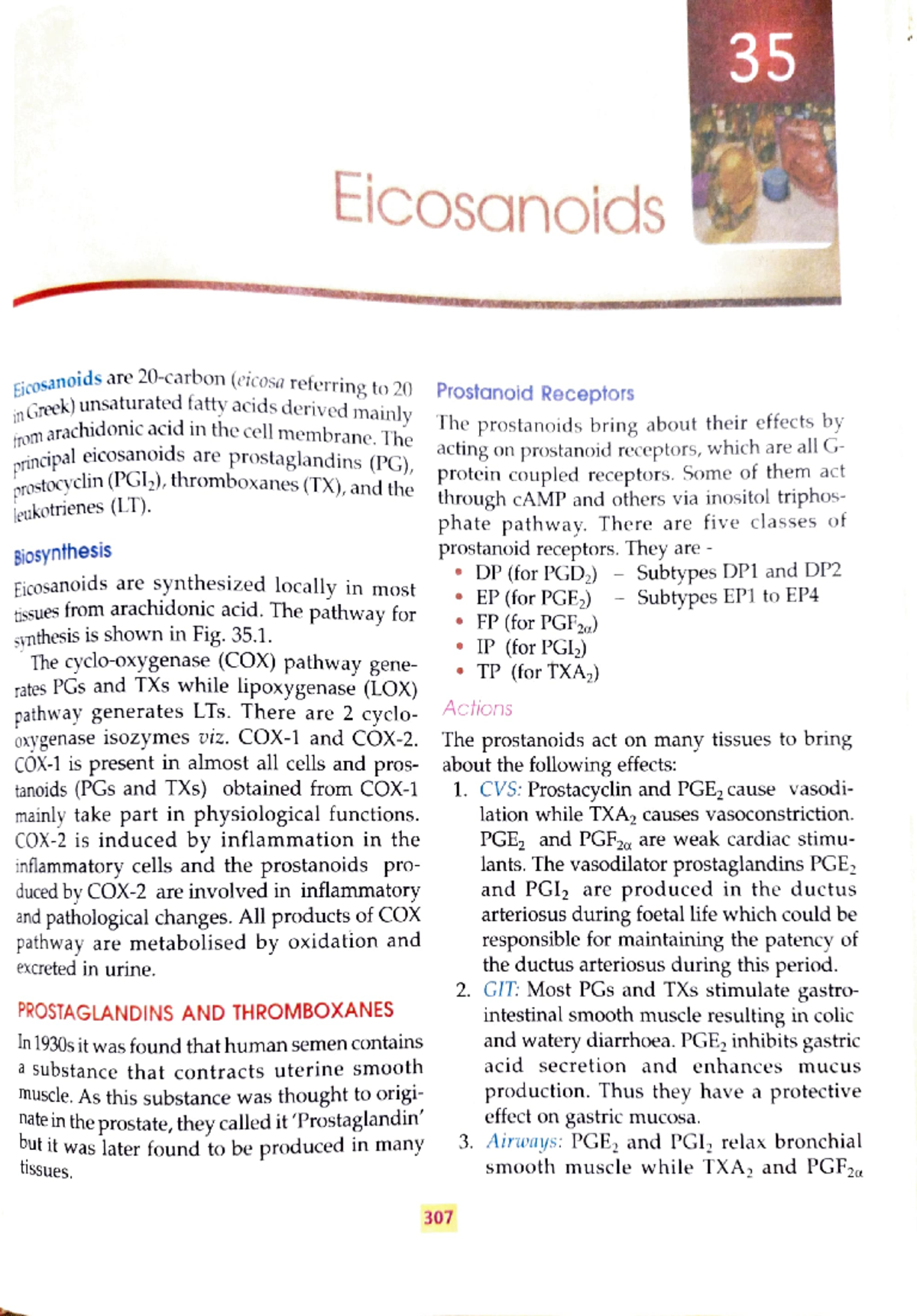 Eicosanoids - 35 Eicosanoids Eicosan are -carbon (eicosa referring to ...