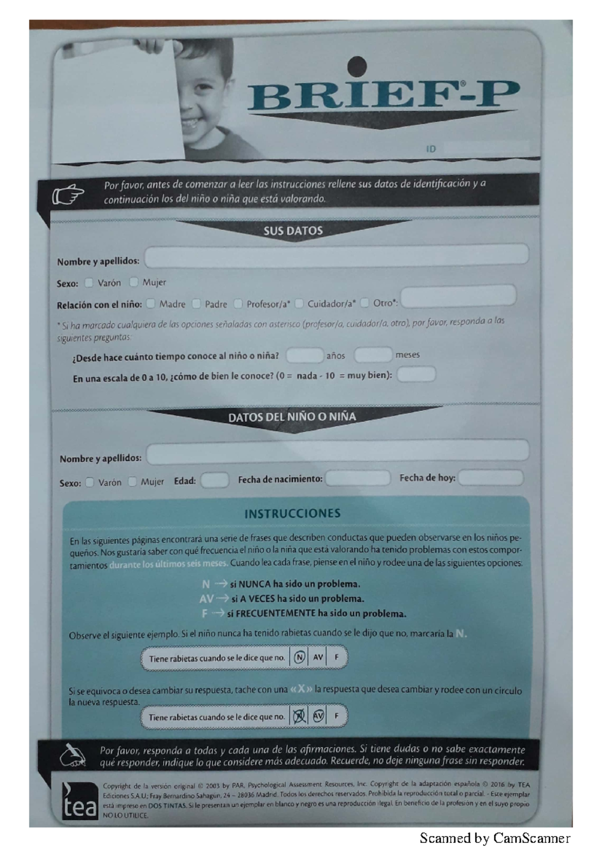 Brief-P - Test Brief 2 - ID Por favor, antes de comenzar a leer las ...