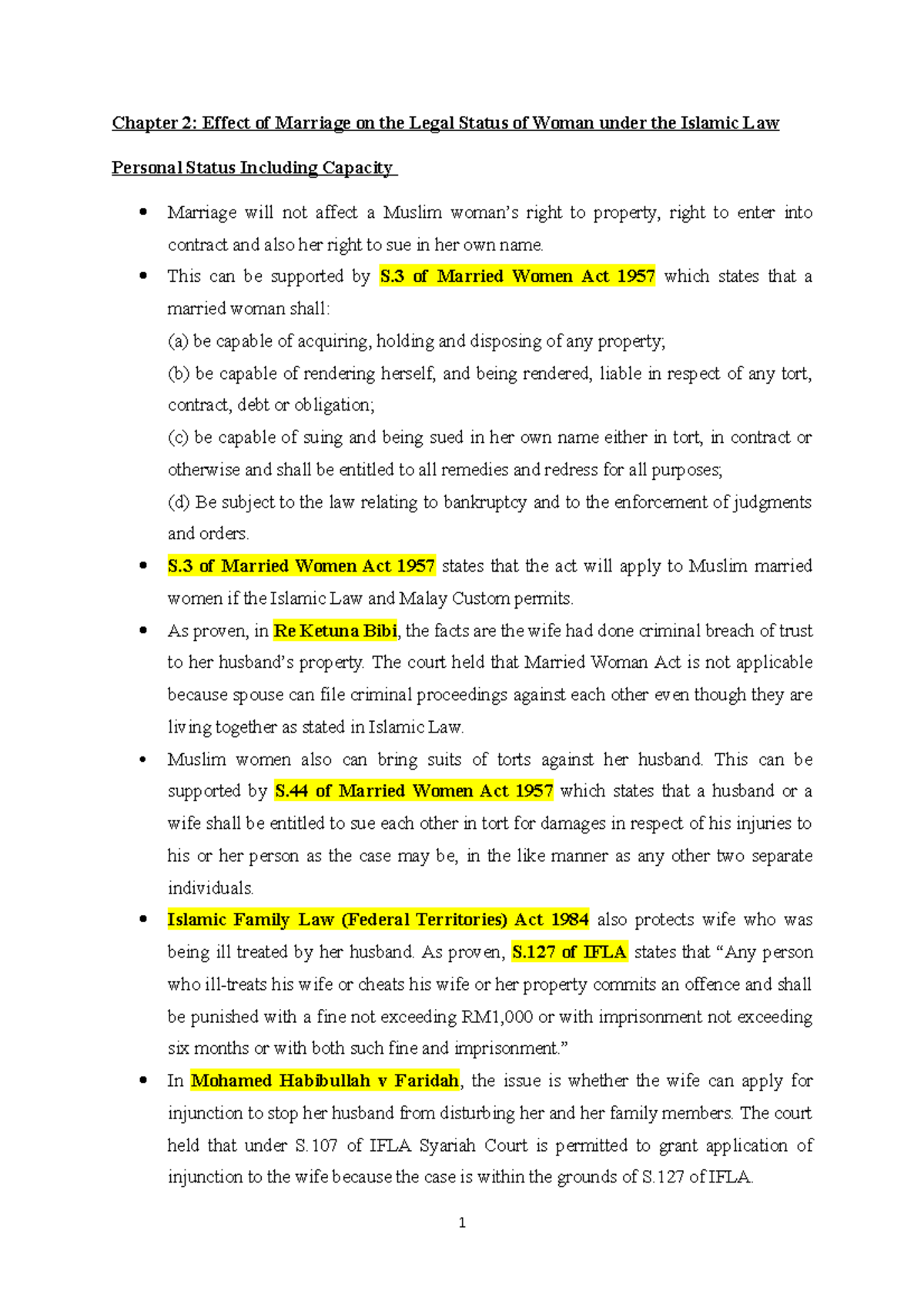 Chapter 2 effect of marriage - Chapter 2: Effect of Marriage on the ...