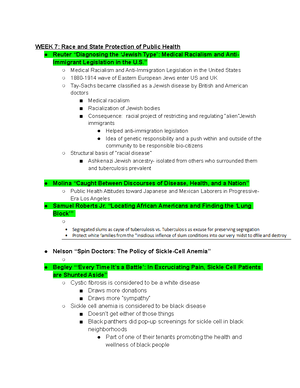 SOCI 307 - WEEK 1-3 - Lecture notes 1,2,3 - WEEK 1: Introduction ...