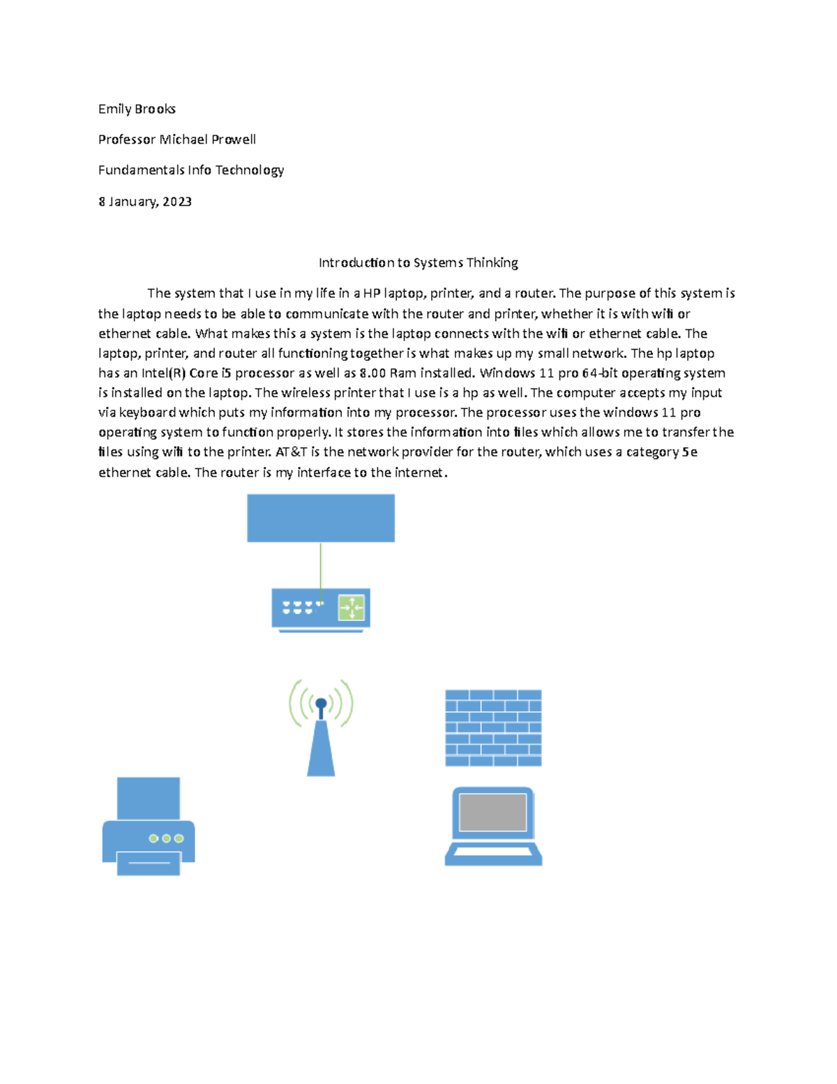 Introduction to Systems Thinking - Emily Brooks Professor Michael Prowell Fundamentals Info ...