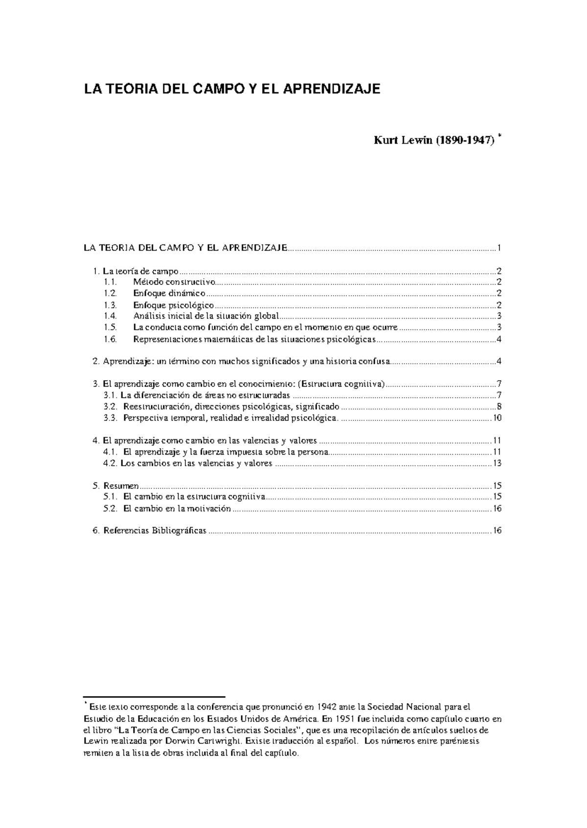13 Lewin teoria del campo editado - LA TEORIA DEL CAMPO Y EL ...