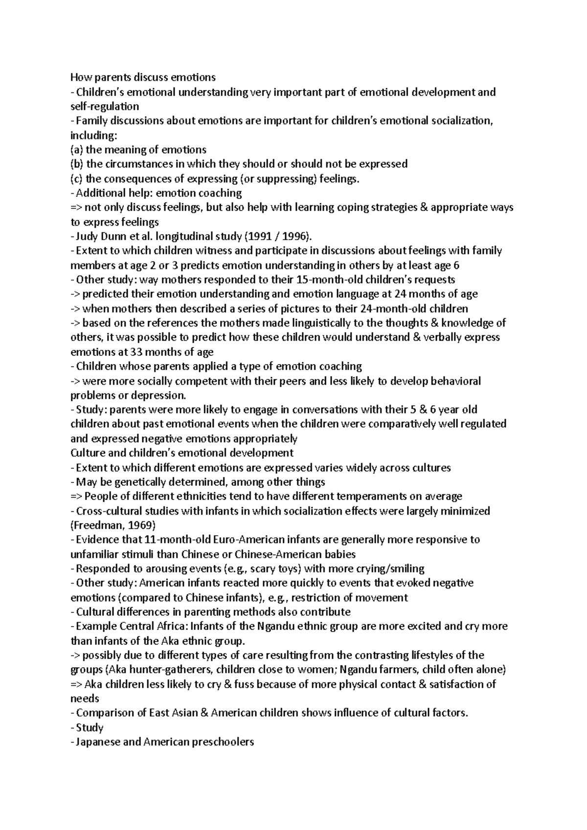 How parents discuss emotions - How parents discuss emotions Children's ...