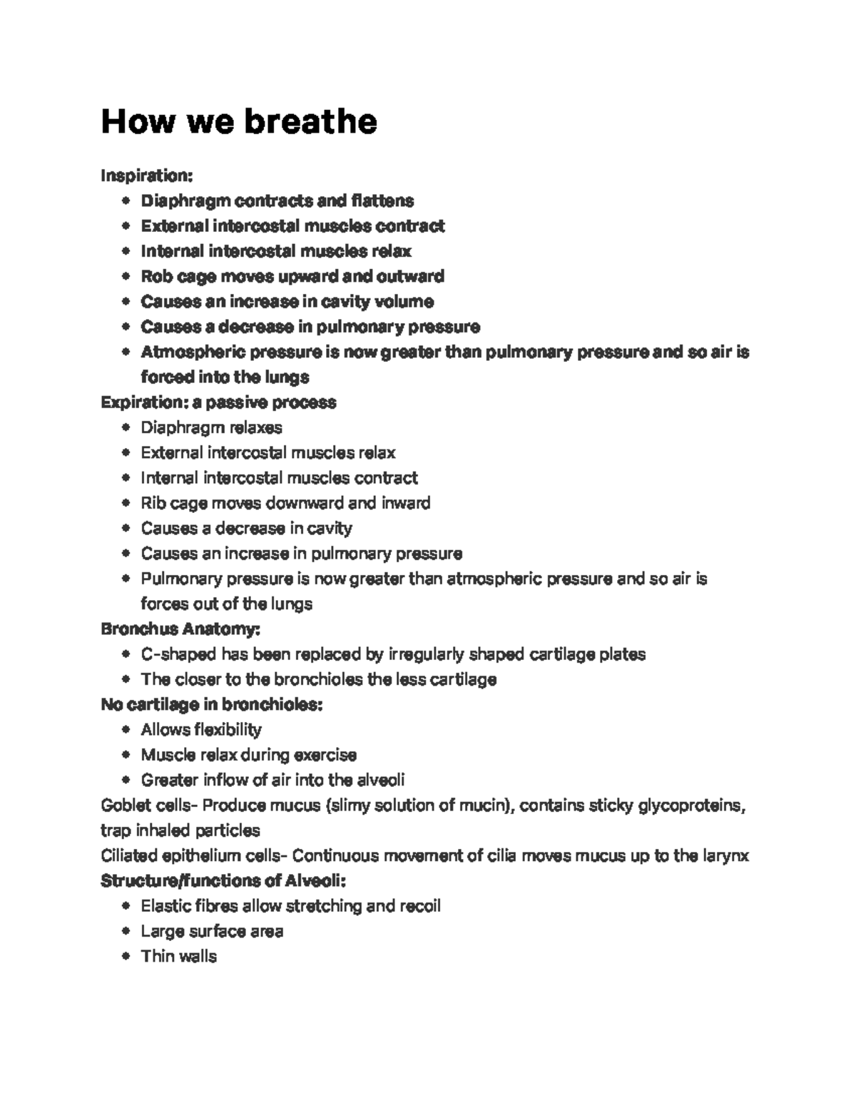 How human bodies breathe - H ow we b re a t h e Inspiration: Expiration ...
