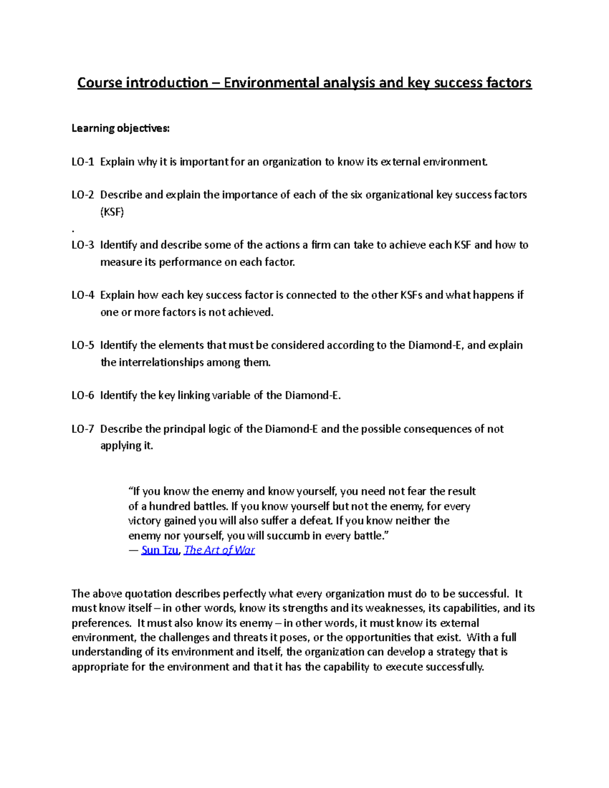 Course Introduction Environmental Analysis And Critical Success course-introduction-environmental-analysis-and-critical-success