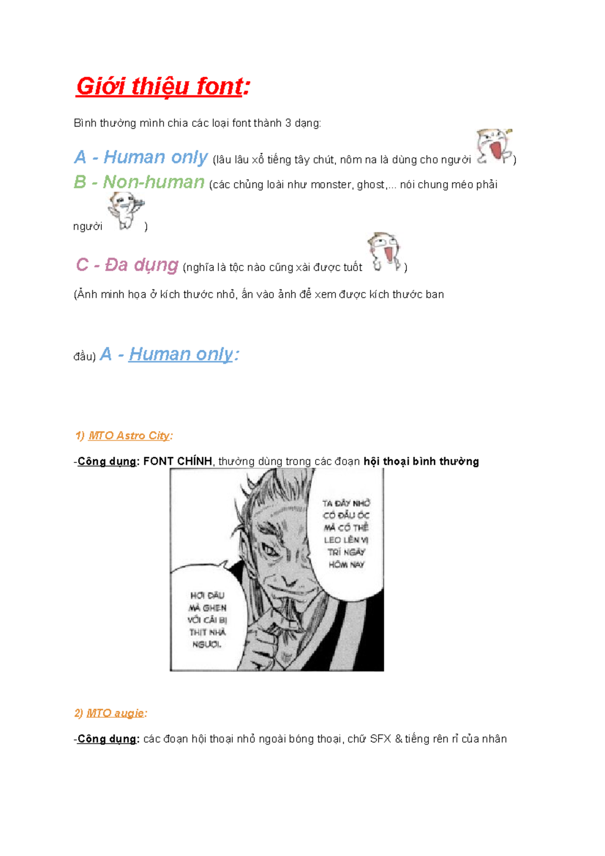 Cách sử dụng font MTO cho edit - Giới thiệu font: Bình thường mình chia ...