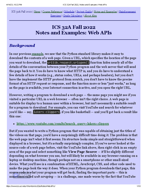ICS 32A Fall 2022, Notes and Examples Functions - ICS 32A Fall 2022 ...