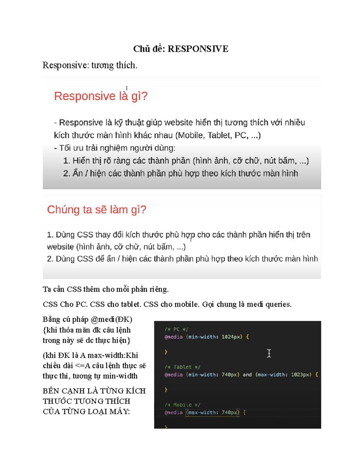 Responsive HTML - ai có nhu cầu @@ - Chủ đề: RESPONSIVE Responsive ...