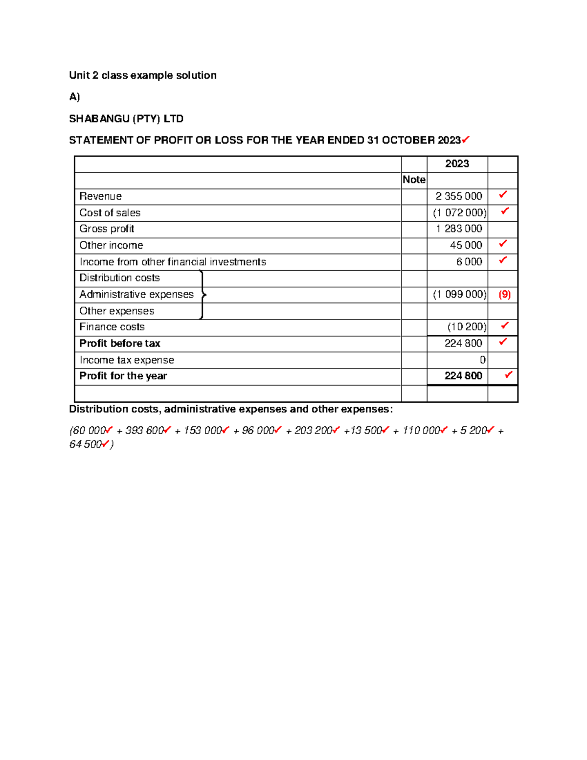 Unit 2 Class Solution - ECO1101 - UJ - Studocu