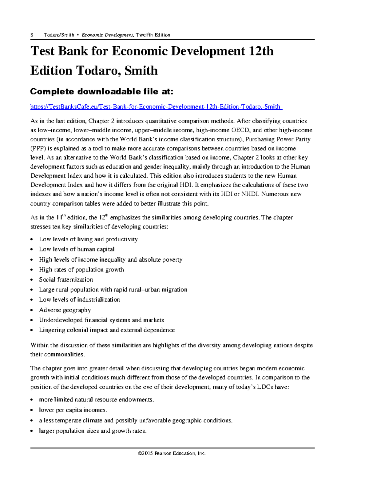 Chap1 - A book - 8 Todaro/Smith • Economic Development, Twelfth Edition ...