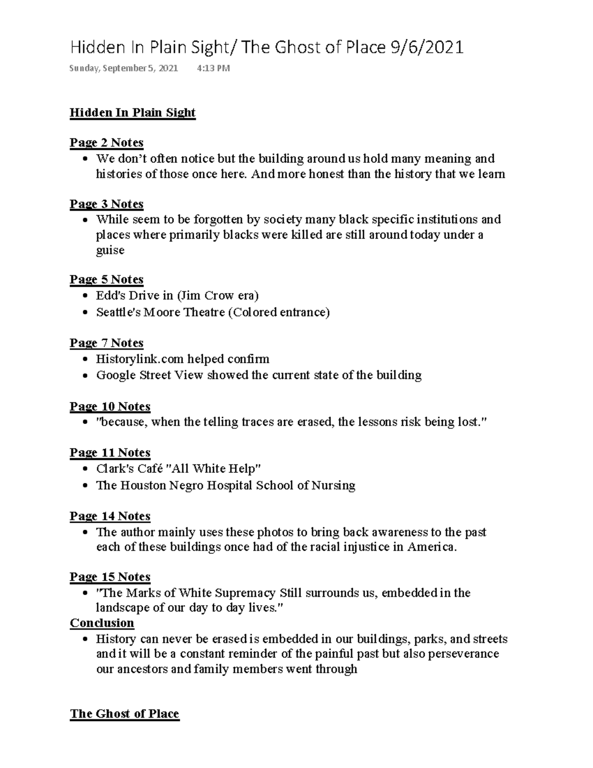 Hidden in Plain site notes - Hidden In Plain Sight Page 2 Notes - Studocu