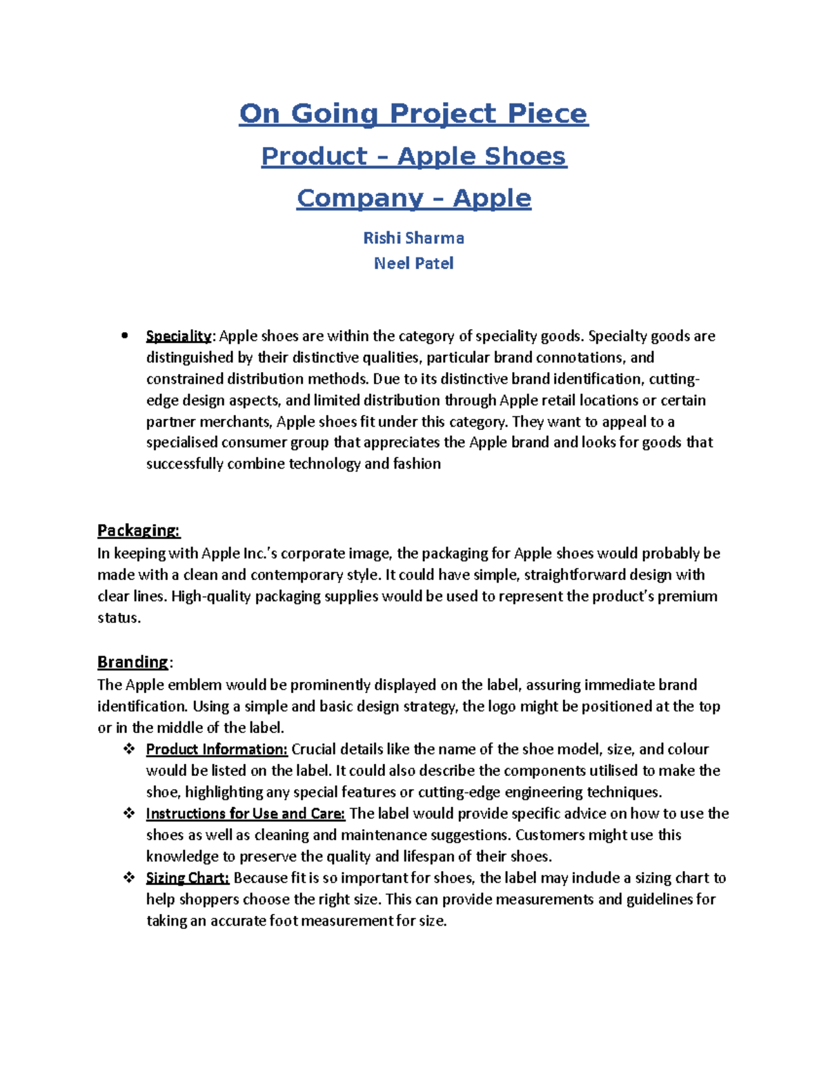 On Going Project Piece week 9 - On Going Project Piece Product – Apple ...