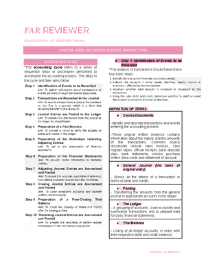 FAR Chapter 2 The Accounting and the Double-entry System - FAR REVIEWER ...