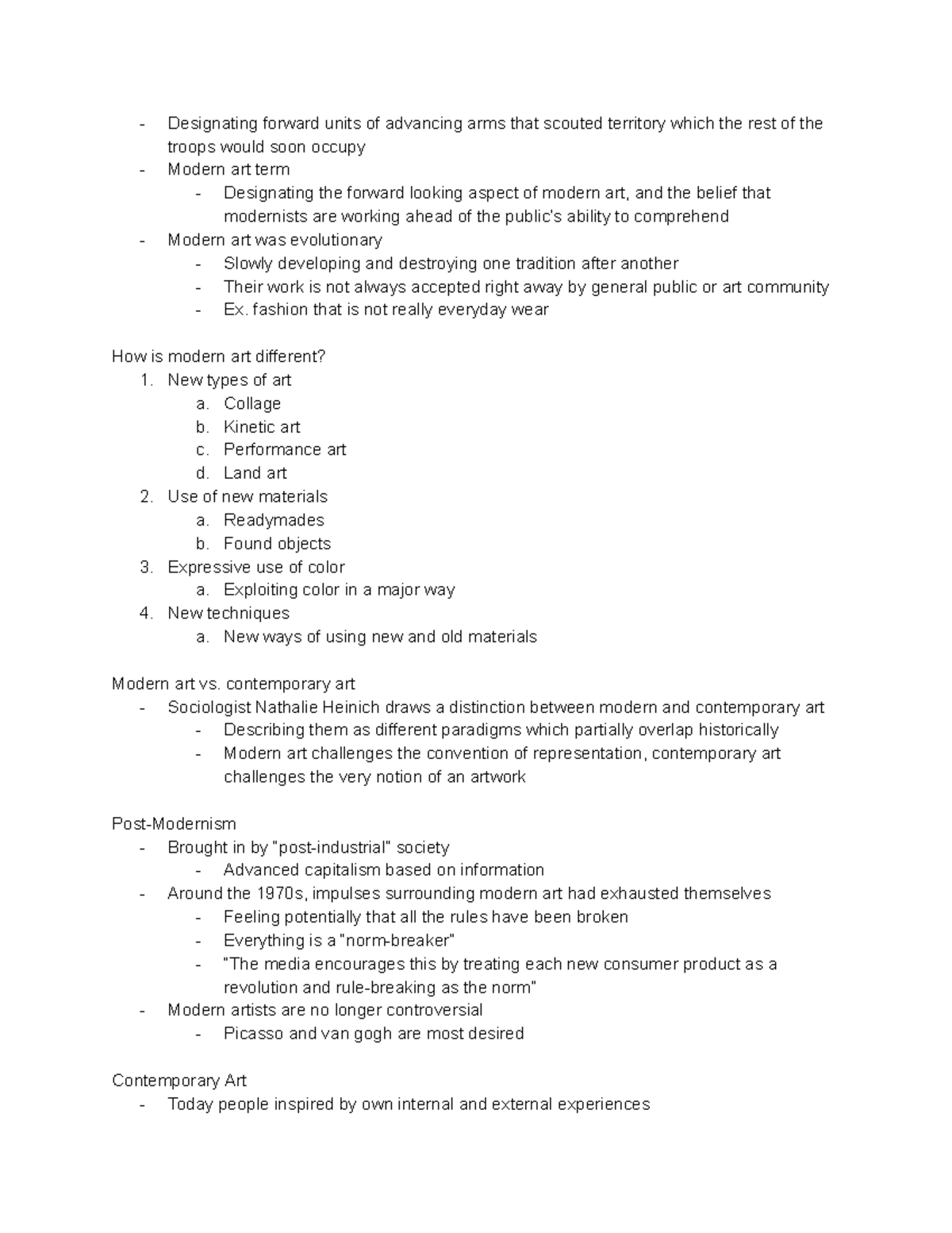 8 - Art History of the 20th Century Lecture Notes 8 - Designating ...