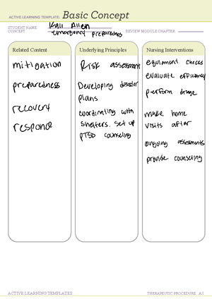 System Disorder form 2 - alt - NR-442 - Chamberlain University - Studocu