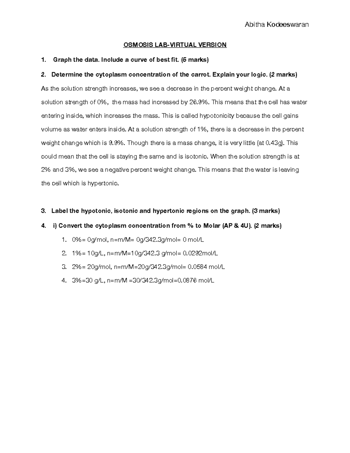 Osmosis Virtual Lab - Abitha Kodeeswaran OSMOSIS LAB-VIRTUAL VERSION ...