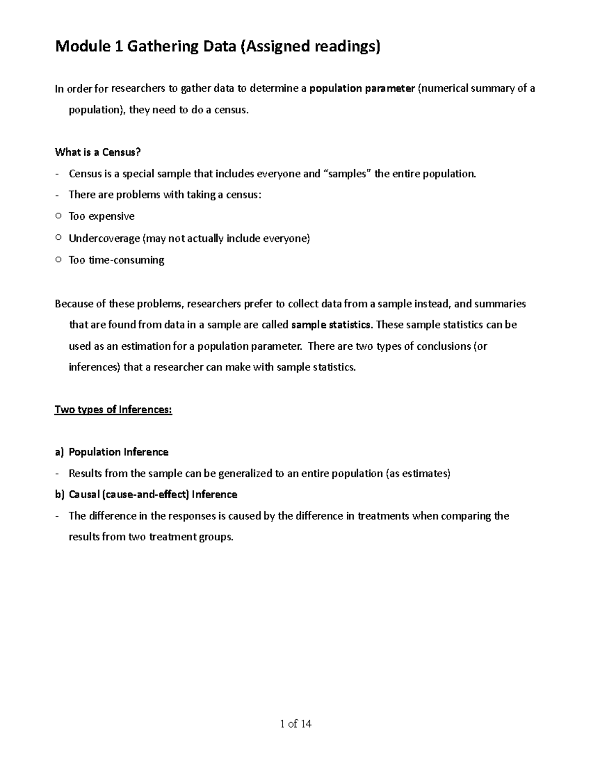 Module 1 - Section 3 - Data Collection - In order for researchers to ...