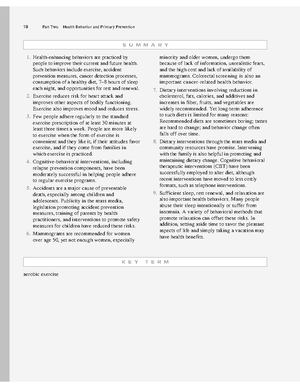 Health-Psychological(1) (1)-10 - 64 CHAPTE R 4 C H A P T E R O U T L I N E Exercise Benefits of ...