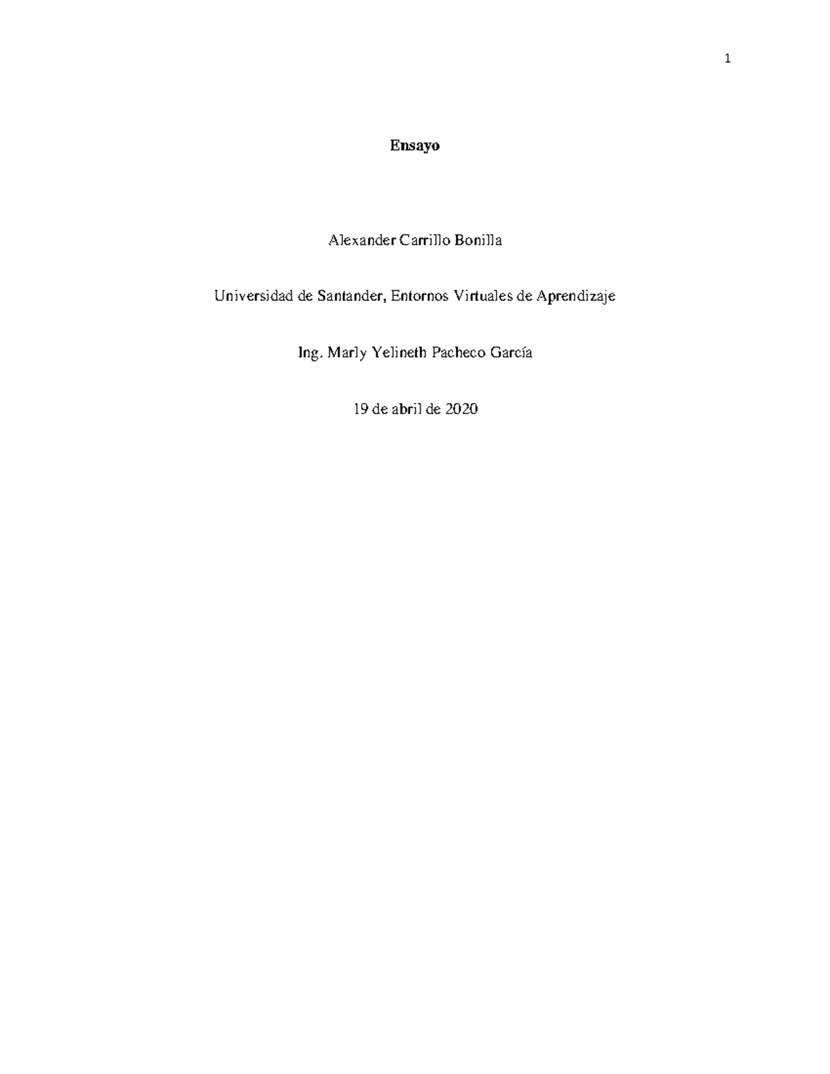 Carrillo Alexander Act1 Ensayo - Warning: TT: undefined function: 32 Ensayo Alexander Carrillo ...