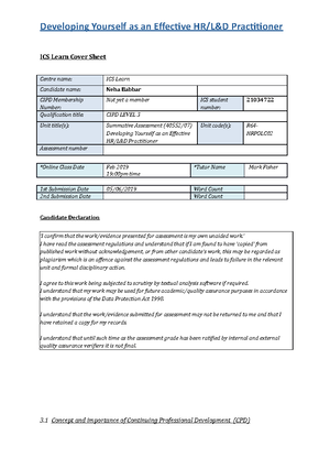 5CO03 Assessment Brief V3 - 5CO Professional behaviours and valuing ...
