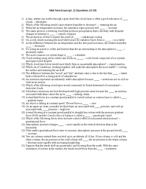 Chapter 3 Homework - Chapter 3 Homework Cold and cloudy nights are ...