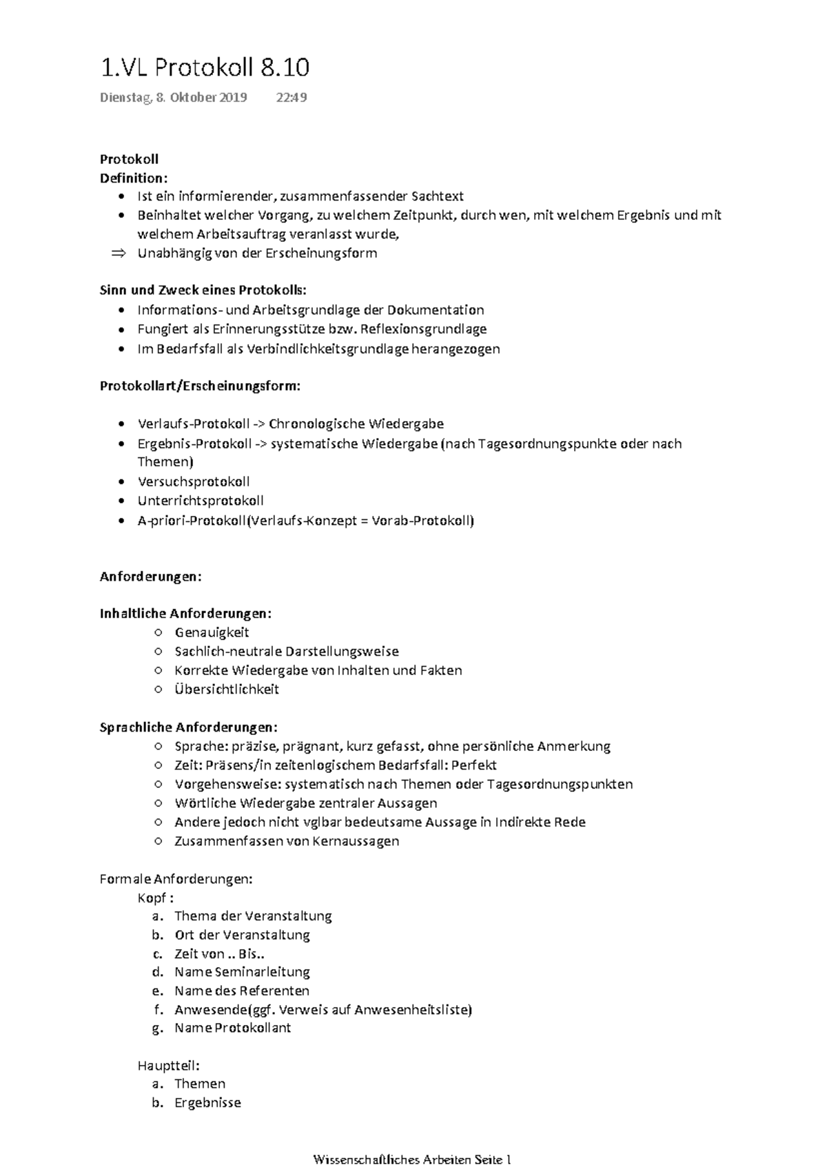 1.VL Protokoll 8 - Warning: TT: undefined function: 32 Warning: TT: undefined function: 32 ...