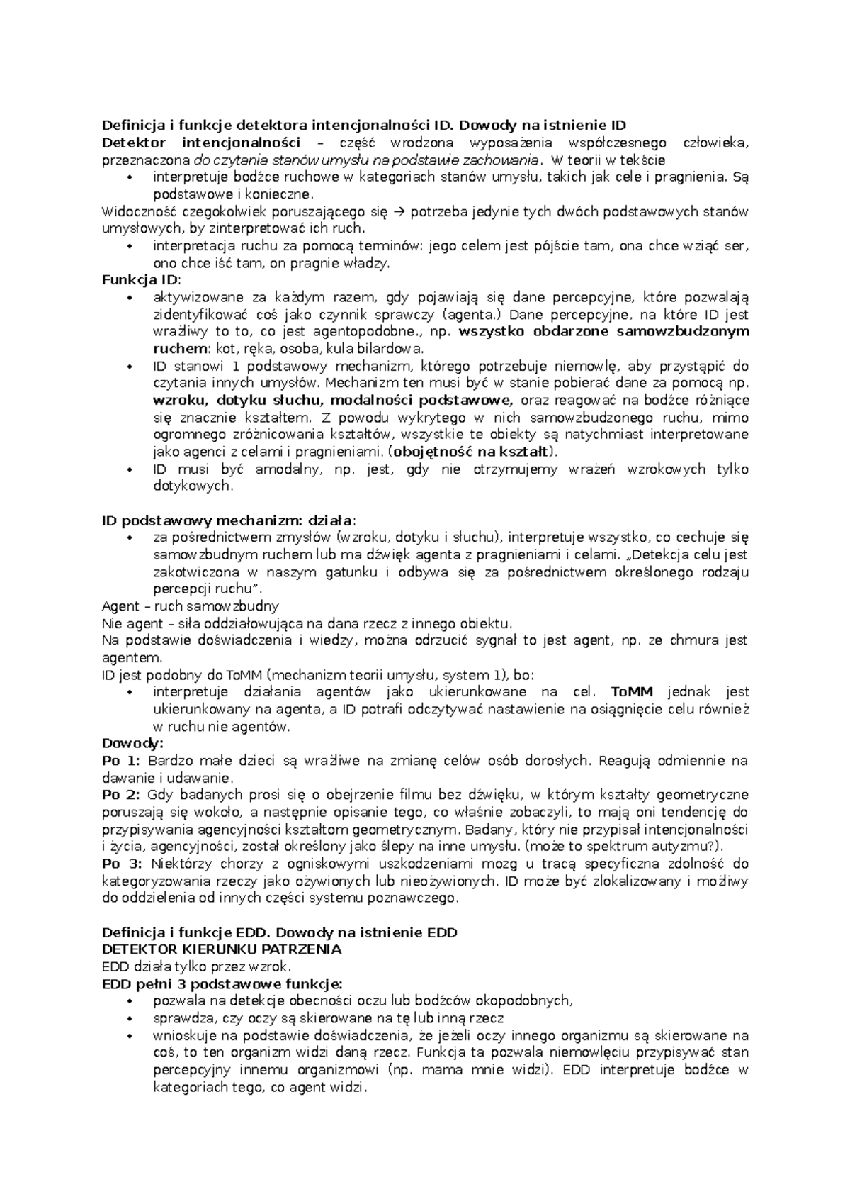 SAM ID EDD ToMM - Notatki o SAM, ToMM, EDD i ID - Definicja i funkcje ...