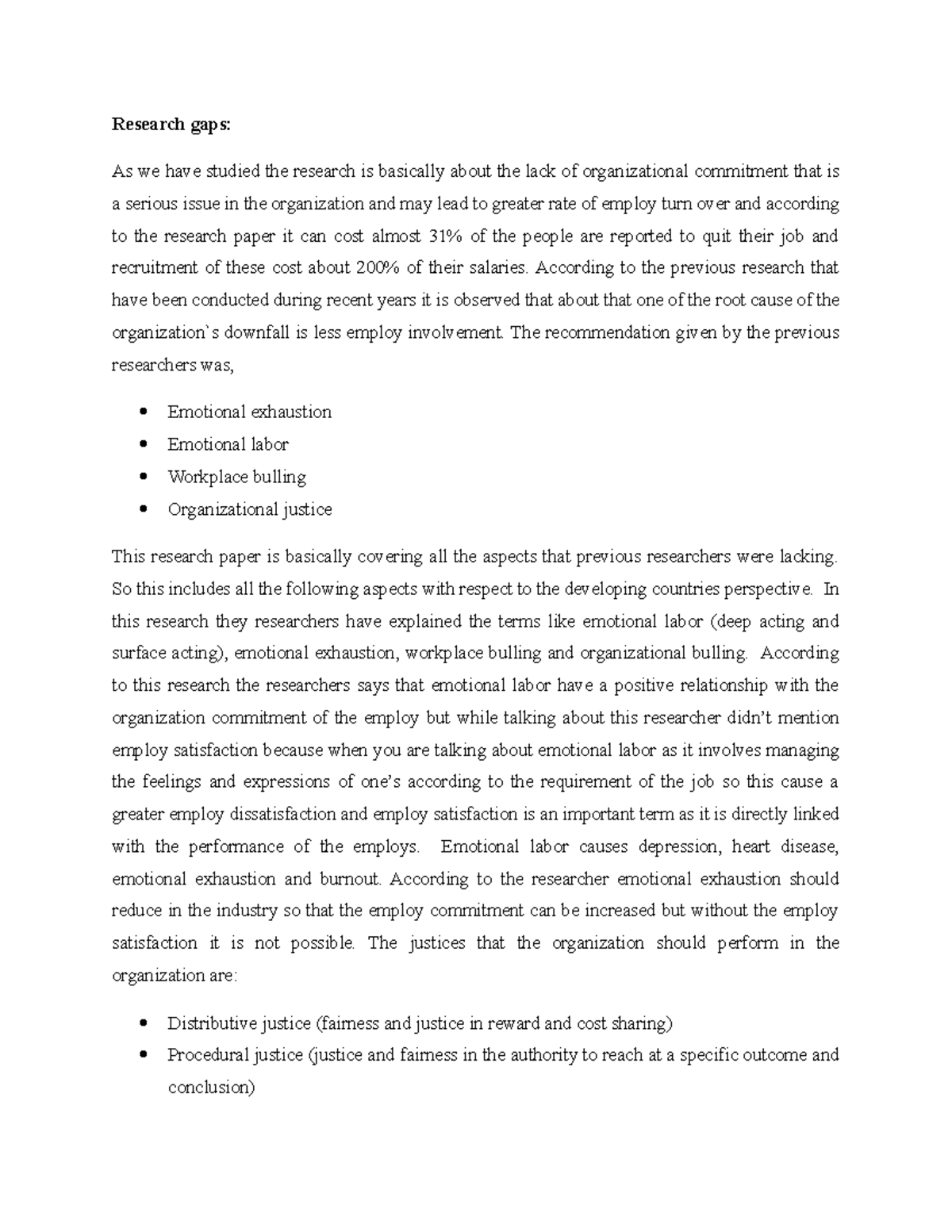 Research gaps 190704 assignment no 02 - Research gaps: As we have ...