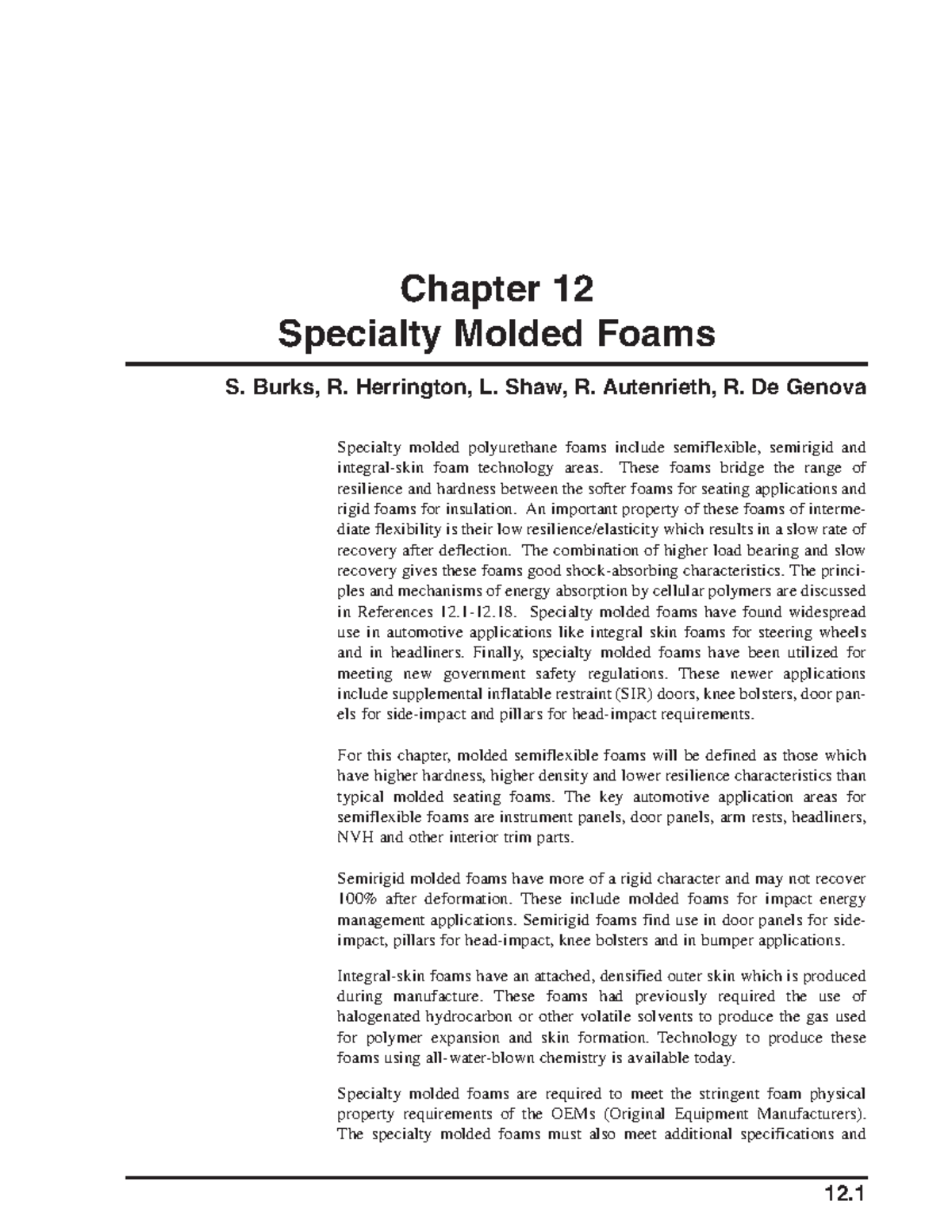 Dow Polyurethanes Flexible Foams[ 328-412] - Chapter 12 Specialty ...