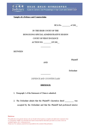 Record Sample - CIVIL SKILLS UNIT 10 – RECORD SAMPLE IN THE COUNTY ...