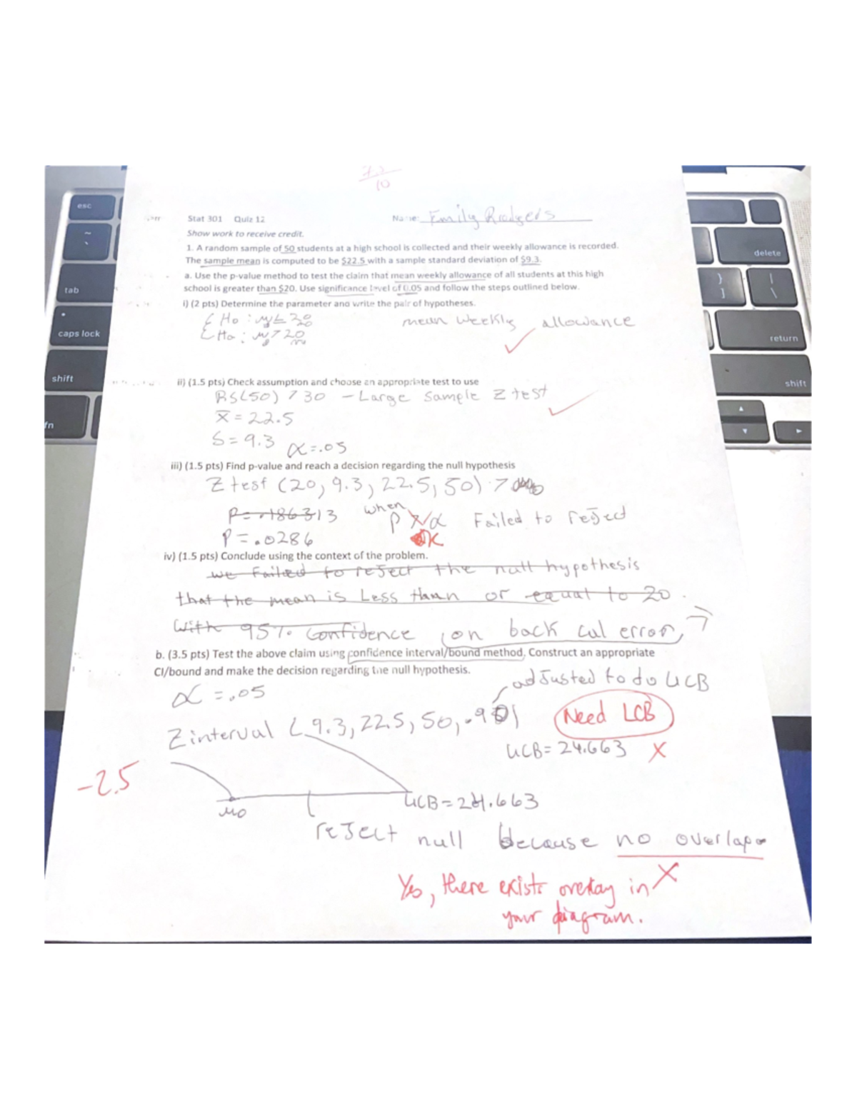 STAT 301 Quiz 12 - STAT 301 - Studocu