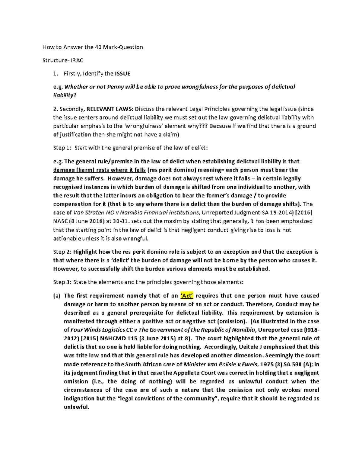 How to Answer the 40 Mark Question - How to Answer the 40 Mark-Question ...