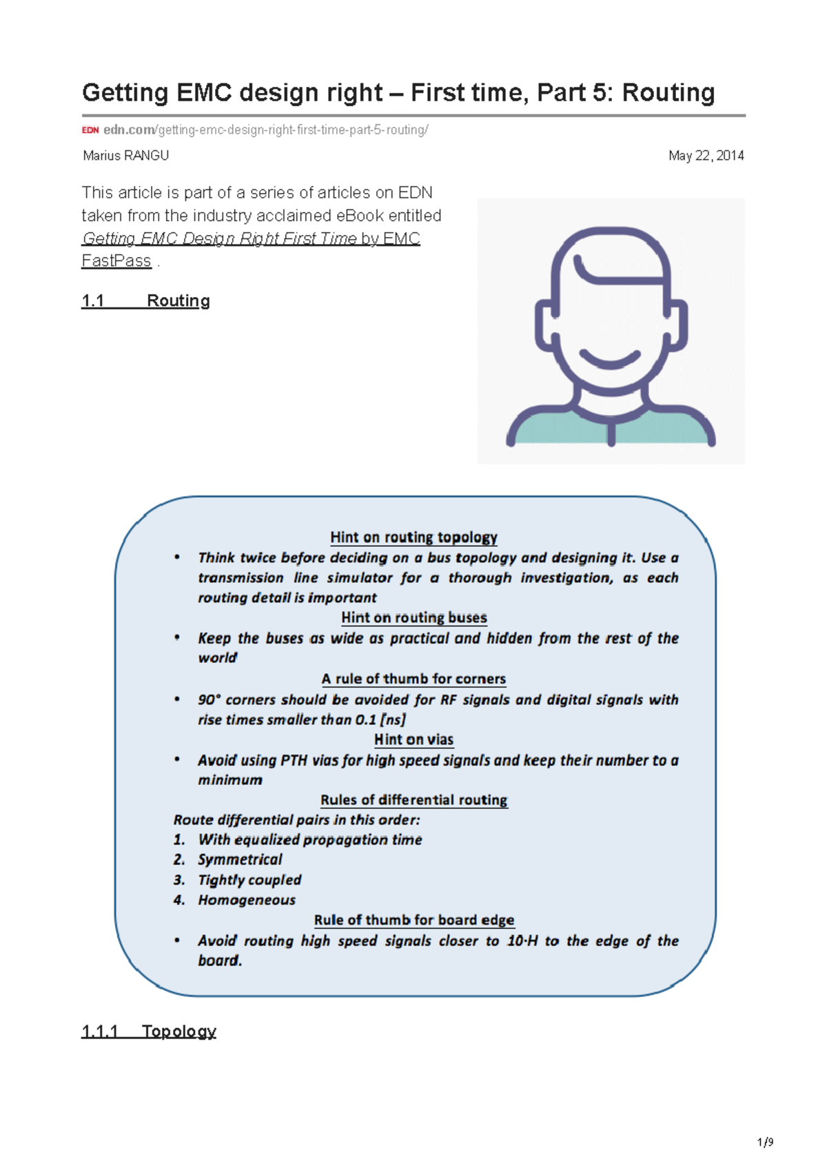 Edn.com-Getting EMC design right First time Part 5 Routing - Marius ...