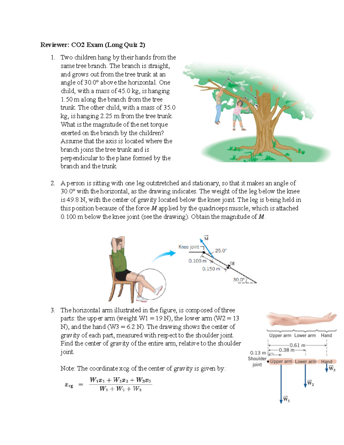 CO2-Reviewer - CO2 mapua physics reviewer - Reviewer: CO2 Exam (Long ...