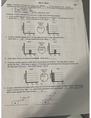 AP Workbook 4-H - N/A - | 108 UNIT 4 Work and Energy | 4 Potential ...
