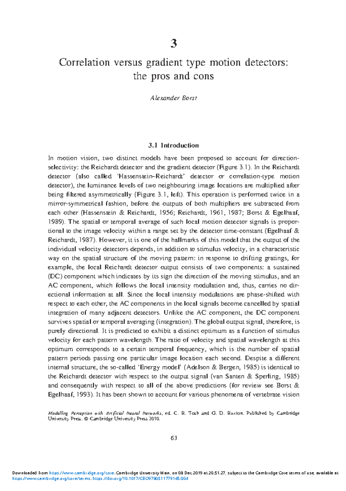 Correlation Versus Gradient Type Motion Detectors The Pros And C 3 Correlation Versus Gradient