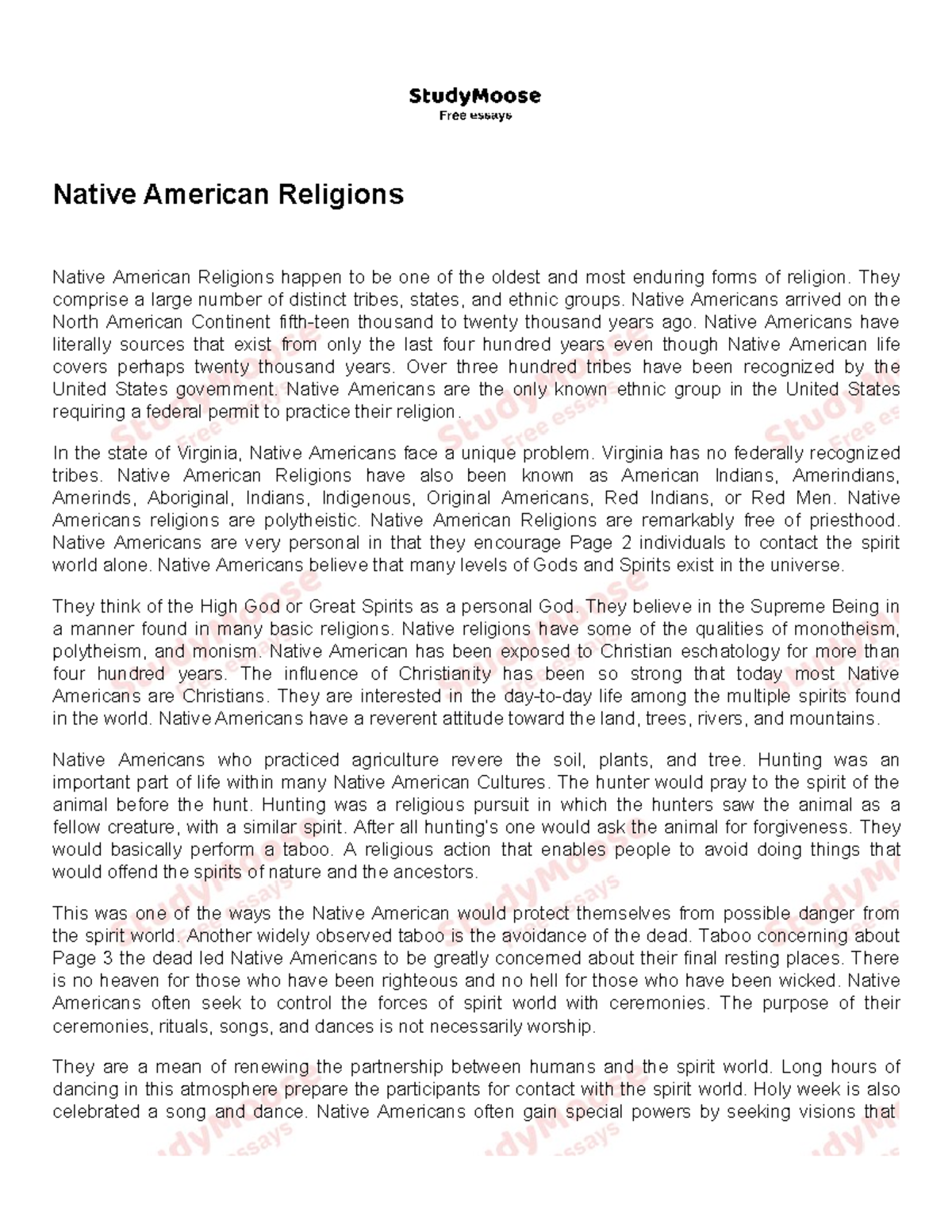Native American Religions - N ativ e A meri can R eligion s Native Am ...