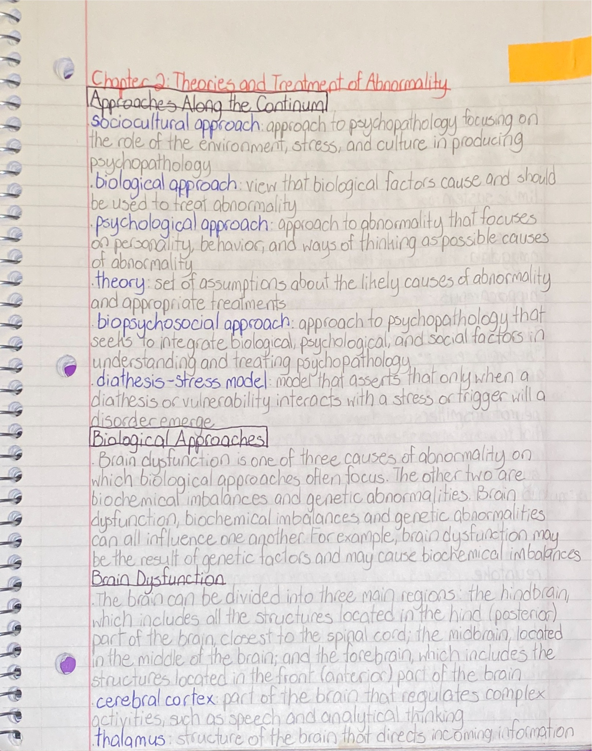 Abnormal Psych Ch 2 Notes - PSY 241 - Studocu