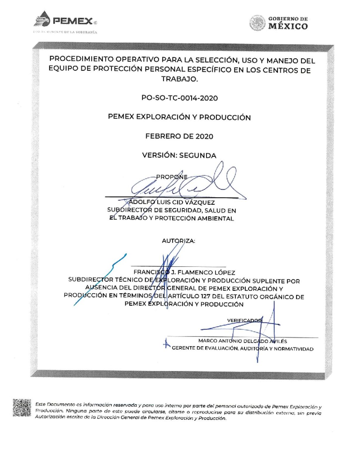 PO-SO-TC-0014-2020 EPP - Seguridad Industrial - Studocu