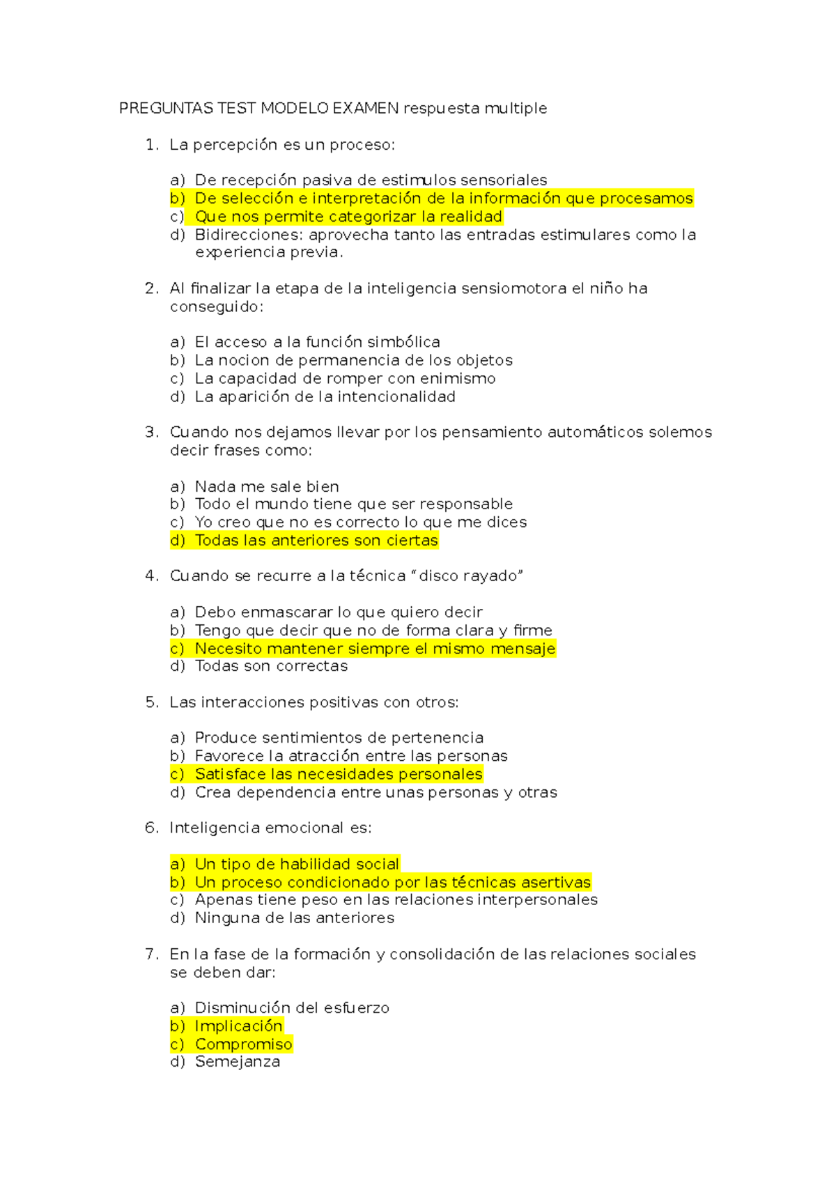 Wuolah free Preguntas TEST Modelo Examen respuesta multiple - PREGUNTAS ...