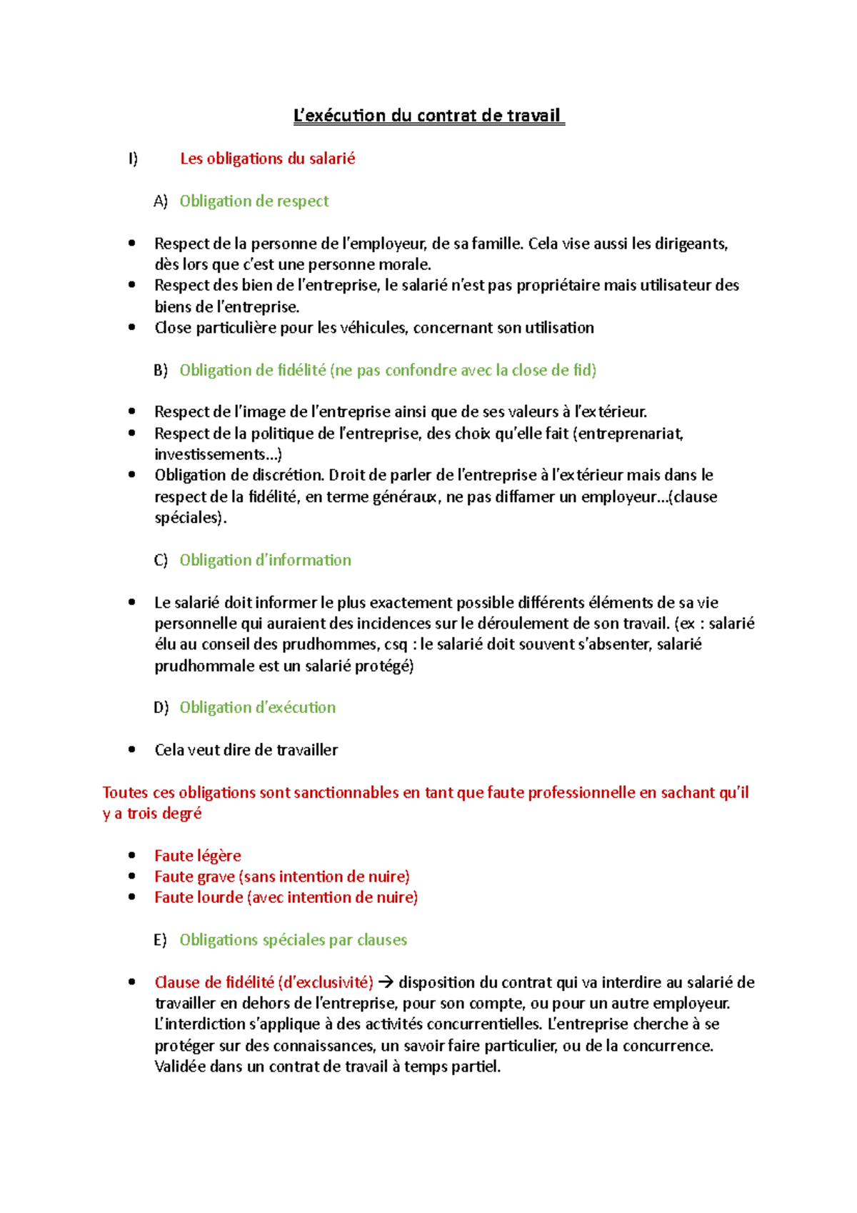 L exécution-du-contrat-de-travail U3 - L’exécution du contrat de ...