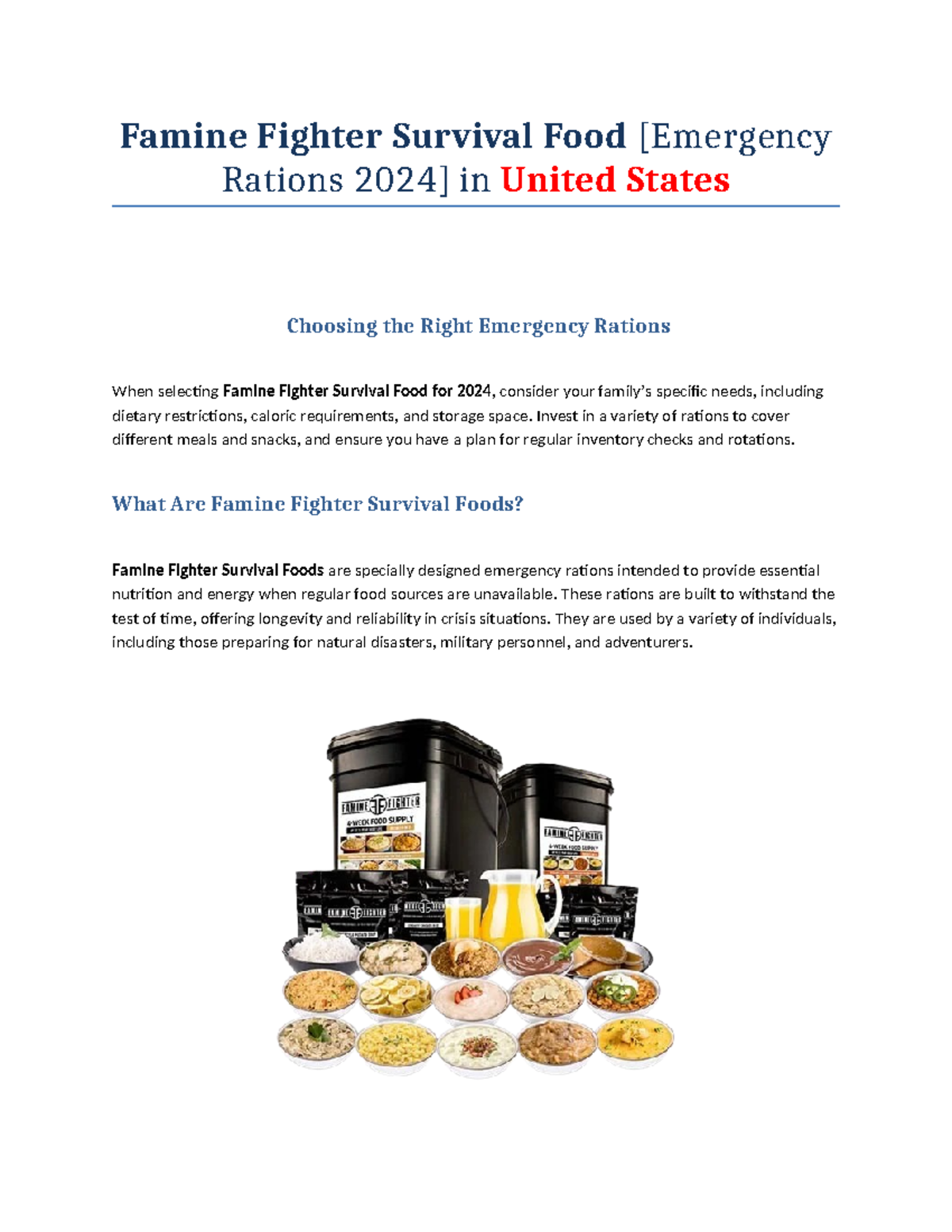 Famine fighter - Shelf Life: Check the expiration date. Emergency ...